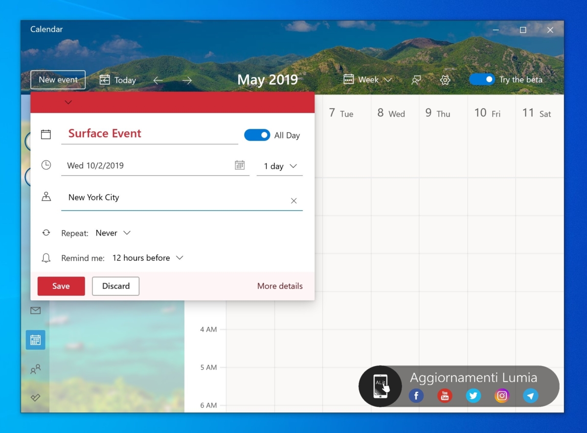 Windows 10's Calendar app to get a major design overhaul - WinCentral