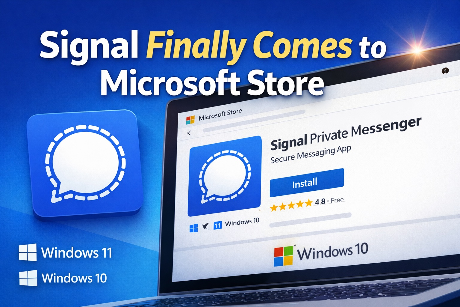 Signal Finally Launches on Microsoft Store for Windows PCs