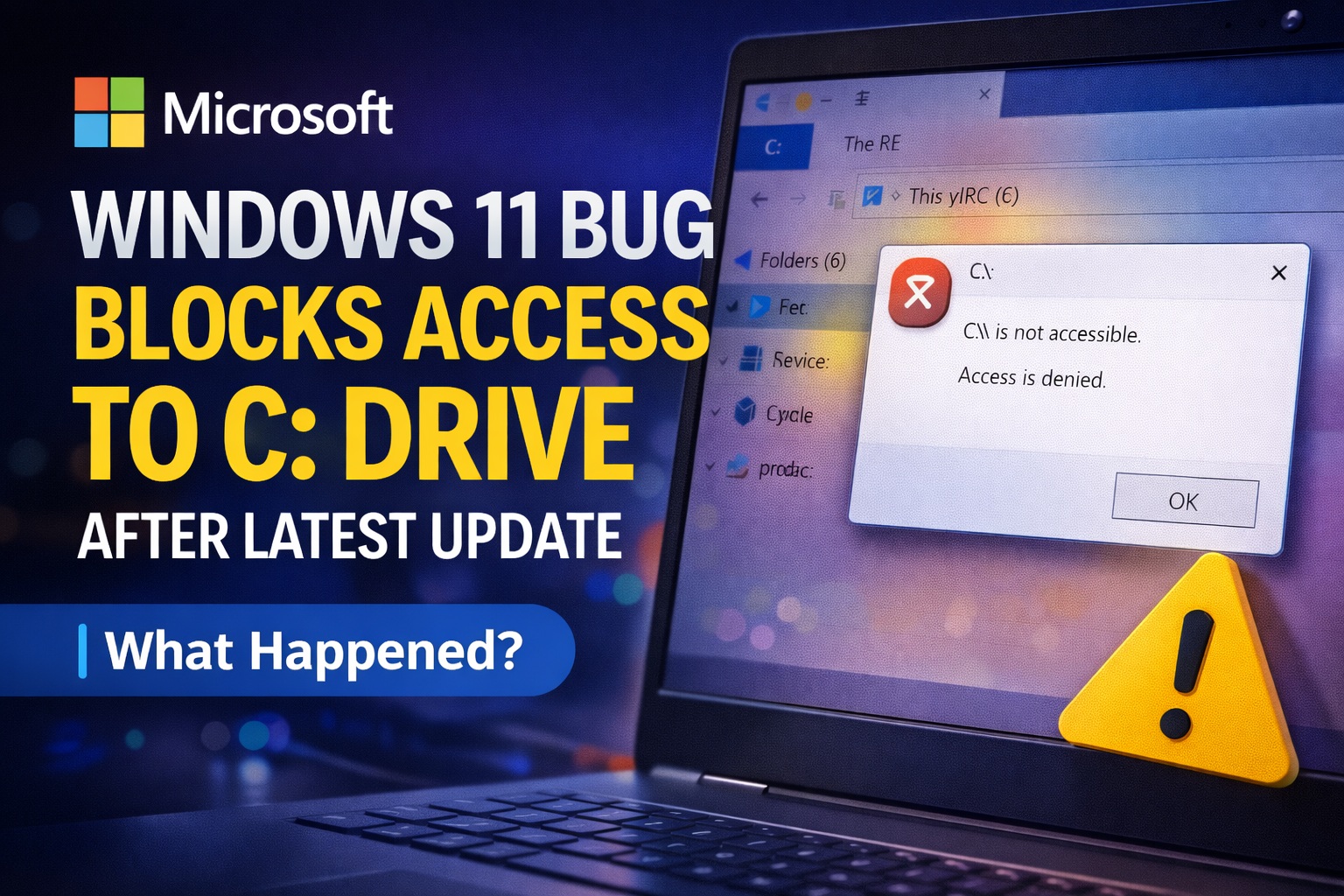 Windows 11 Bug Blocks Access to C Drive After Latest Update