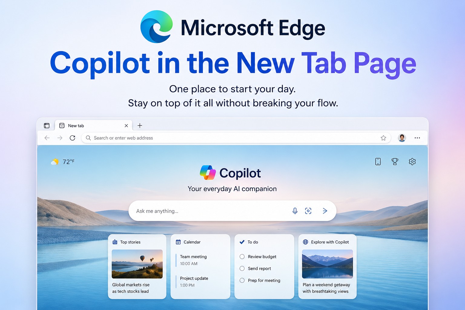 Microsoft Edge Brings Copilot to the New Tab Page - WinCentral