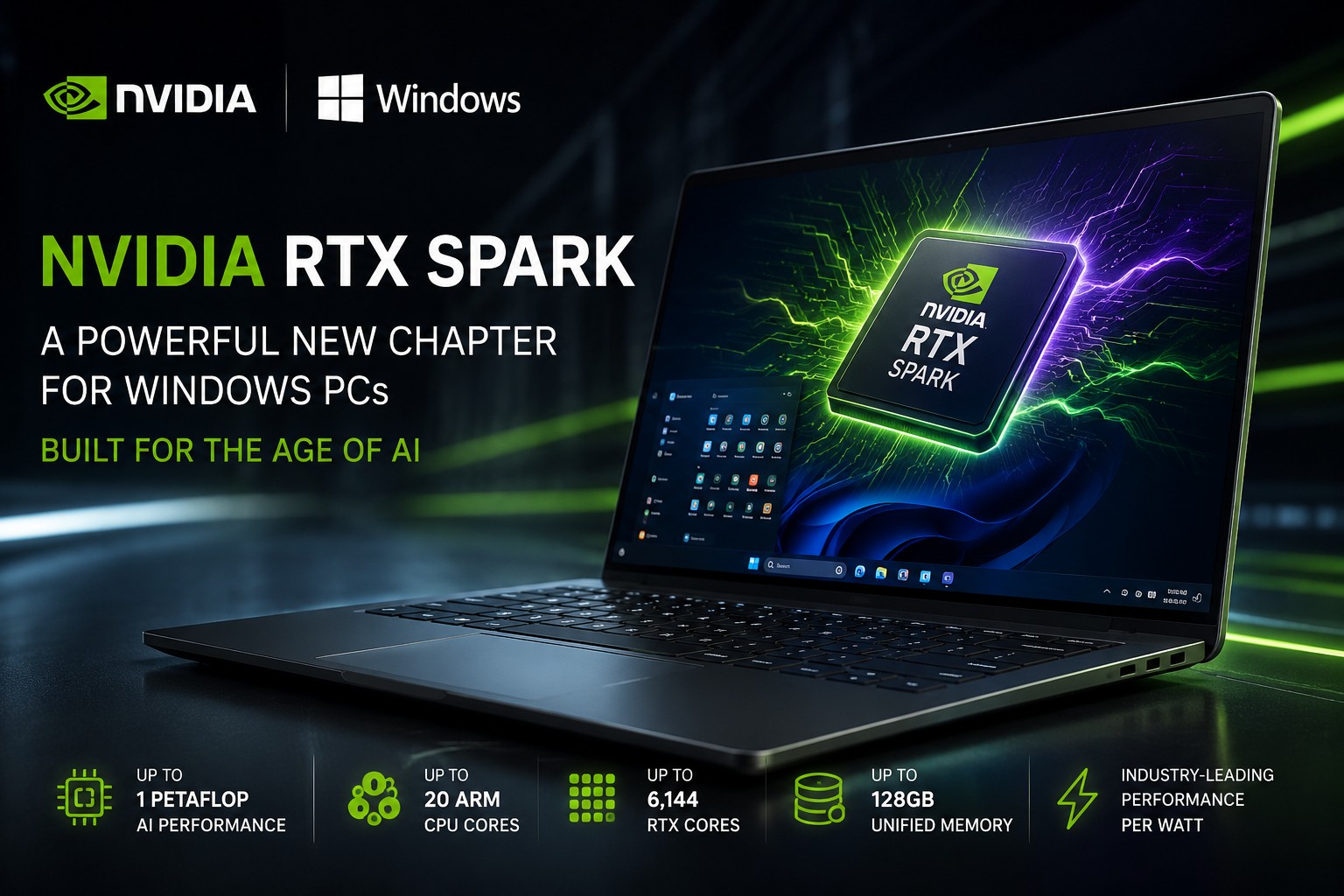 NVIDIA RTX Spark Launches a New AI Era for Windows PCs - WinCentral