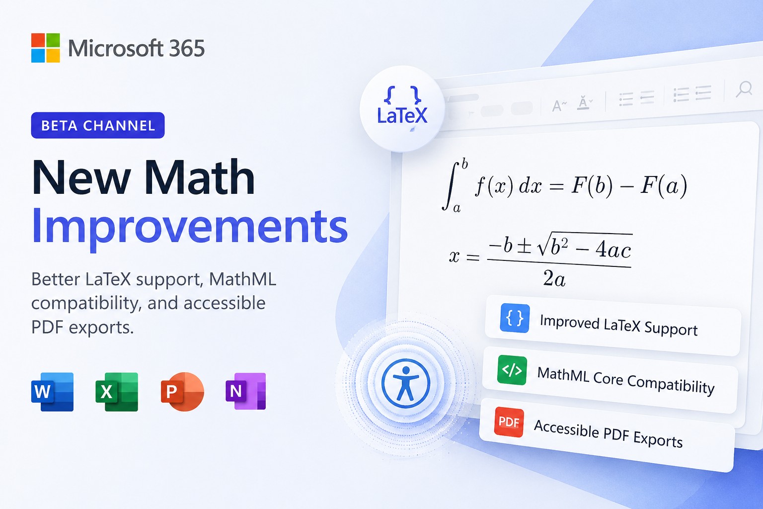 Microsoft 365 Gets Better LaTeX and Math Accessibility Features ...