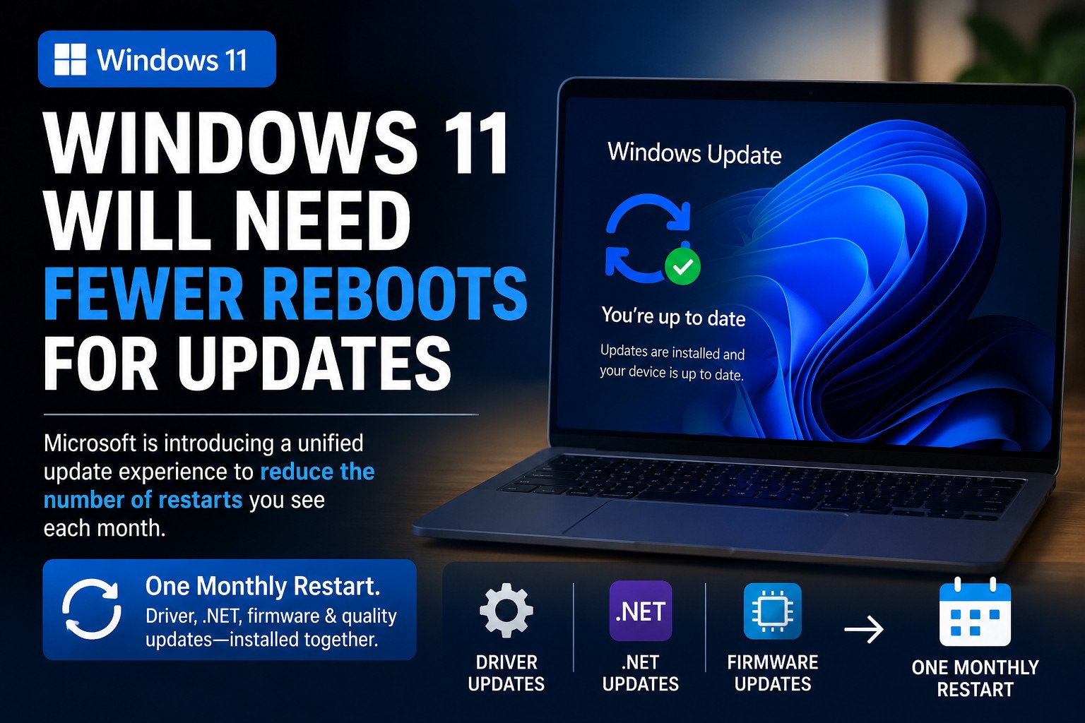 Windows 11 to Reduce Update Reboots with Unified Update System - WinCentral